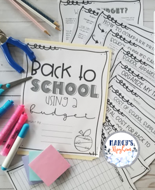 Back to School Budgeting Activities using Project Based Learning ...