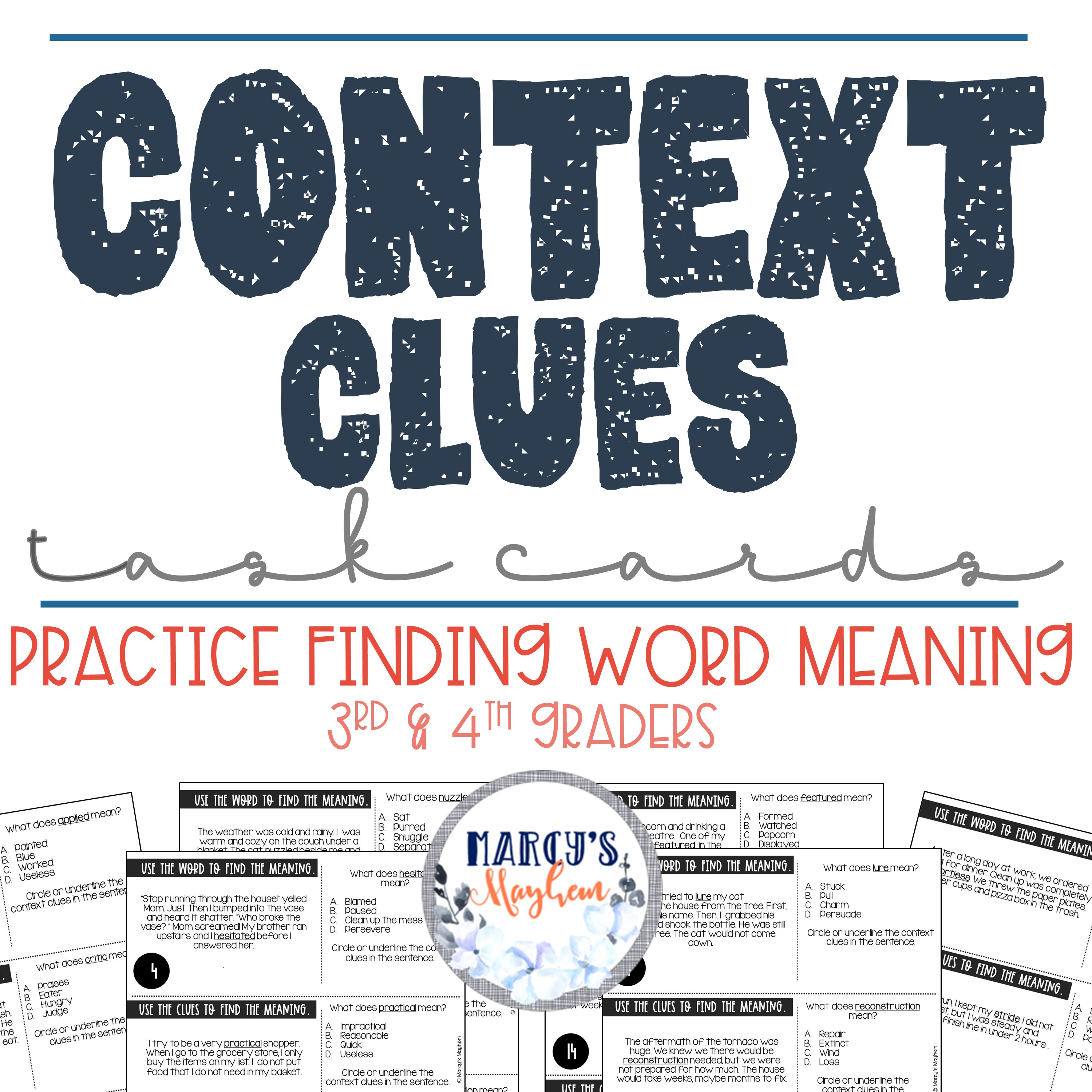 Activities to Help Teach Context Clues - Marcys Mayhem