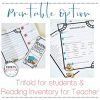 Interest reading Inventory Survey - Marcys Mayhem