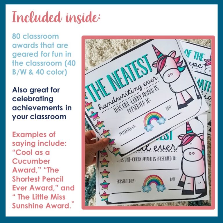 Funny Student Awards End of the Year - Marcys Mayhem