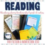 Stop & jot post-it notes & bookmark, Fiction, Nonfiction thinking ...