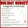 Holiday Budget Project 4th & 5th grade - Marcys Mayhem