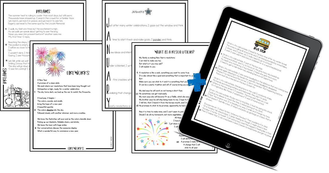 January ELA Activities for your upper elementary students - Marcys Mayhem