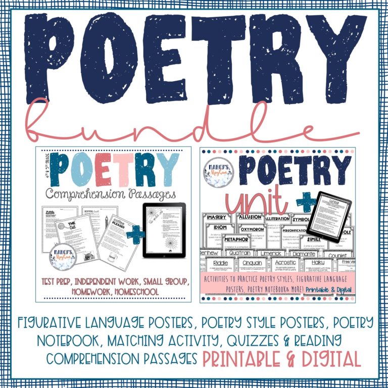 4th & 5th grade Figurative Language Activity BUNDLE - Marcys Mayhem