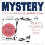 Mini mysteries reading comprehension - Marcys Mayhem