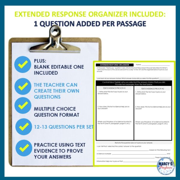 Reading Comprehension Practice Sheets- Paired Passages - Marcys Mayhem