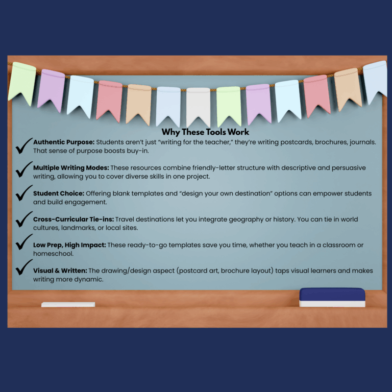 Friendly Letter Template to Teach Real-World Writing Skills - Marcys Mayhem